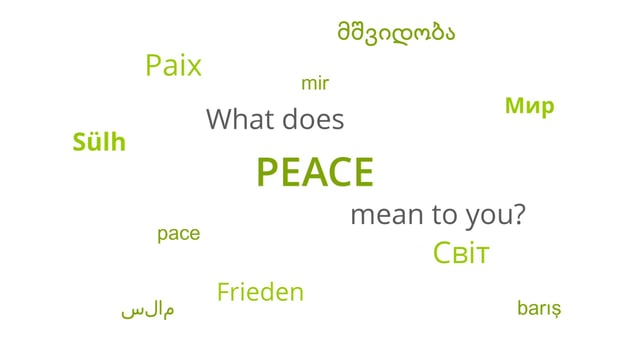 What does Peace mean to you? | Antje Dombrowsky